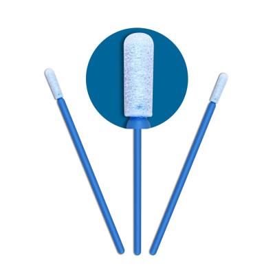 Quality Cleanroom Sponge Head Green Plastic Handle Cleaning Swab For Keyboard for sale