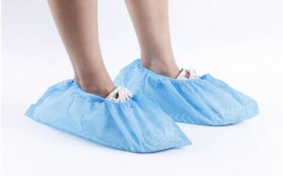 China Polypropylene PE CPE Cleanroom Products Medical Non Woven Surgical Non Skid Shoe Cover for sale