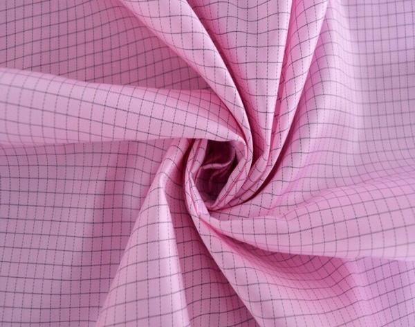 Quality Cleanroom Workwear ESD Fabric Dust Proof Conductive Anti Static Twill Style for sale
