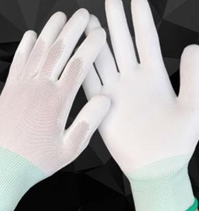 Quality PU Coated Palm Nylon Gloves Wear-resistant, Labor protection, Anti-slip,  Anti-static for sale
