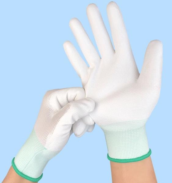 Quality PU Coated Palm Nylon Gloves Wear-resistant, Labor protection, Anti-slip, Anti for sale