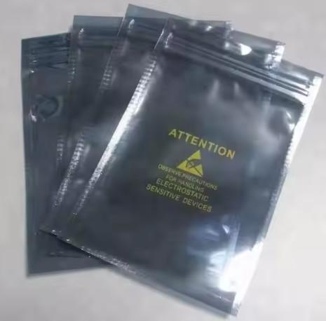 Quality Customized Printing Resealable ESD Antistatic Electronic Packaging Aluminium Moisture Barrier Compound Bag for sale