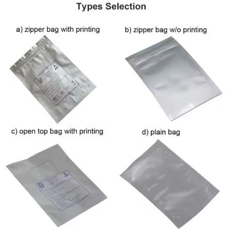 Quality Customized Printing Resealable ESD Antistatic Electronic Packaging Aluminium Moisture Barrier Compound Bag for sale
