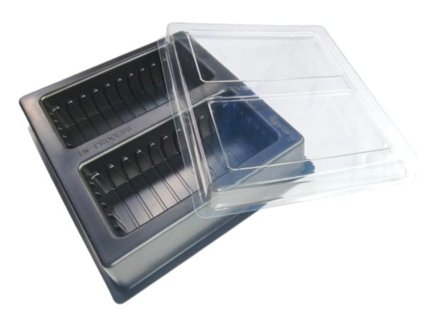 Quality ESD Anti-static Blister Tray / Plastic Vacuum Formed Tray For Semiconductor SMD Components for sale