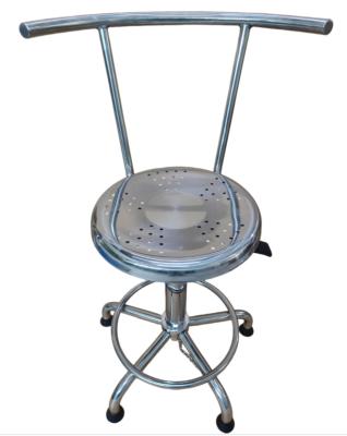 China 304 Stainless Steel Stool with Perforated Seat Hole Design for Cleanroom ESD Workshop Furniture for sale
