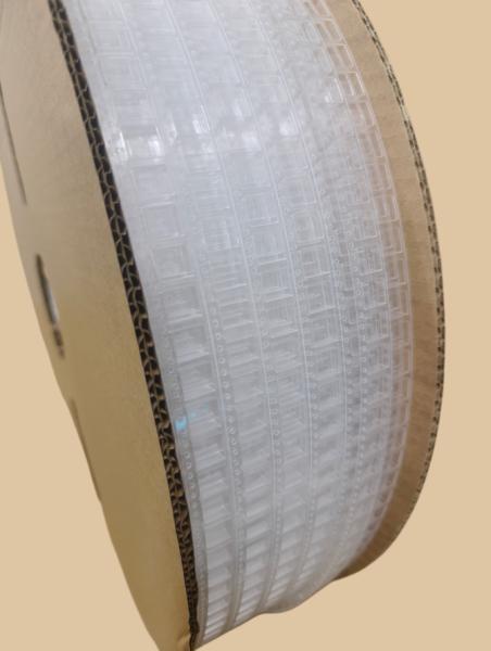 Quality 16mm Transparent SMD Carrier Tape Clear Embossed Plastic Tape for SMT Electronic Component Packaging for sale