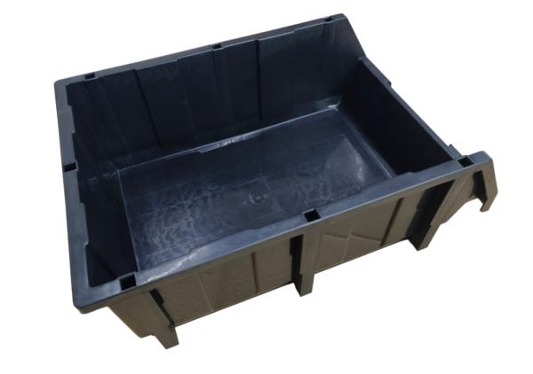 Quality ESD Anti Static Parts Bin Black Plastic Storage Box 515×345×185mm for Electronic Components for sale