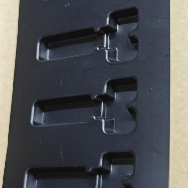 Quality 44mm Black PS Embossed Carrier Tape for SMT SMD Component Packaging for sale