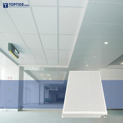China Placa falsa de alumínio acústica perfurada do teto do painel de teto do hotel à venda