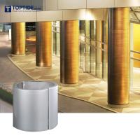 China Building Material Anodizing Aluminum Cladding Plate Metal Column Covers For Hotal for sale