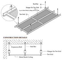 China Corrosion Resistance Metal Mesh Ceiling Panel Customized Mesh Type for sale