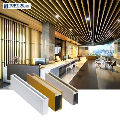 Cina Soffitto di alluminio lineare del deflettore di materiale da costruzione del metallo del sistema impermeabile commerciale del soffitto in vendita