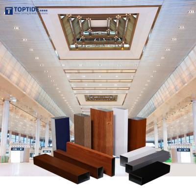 China Handelsbaumaterial-wasserdichtes Metalldecken-System-lineare Aluminiumleitblech-Decke zu verkaufen
