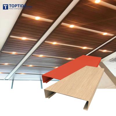 Cina Soffitto di alluminio lineare decorativo della striscia del materiale da costruzione del metallo di progettazione alla moda del soffitto in vendita