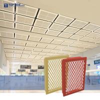 China Lightweight Fireproof Metal Mesh Ceiling Panel With Customized Edge Treatment for sale