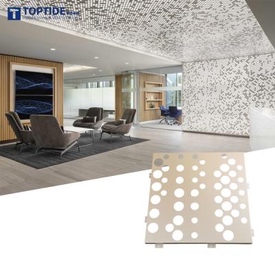 Cina soffitto artistico in lega di alluminio progettato con spessore di 5 mm in vendita