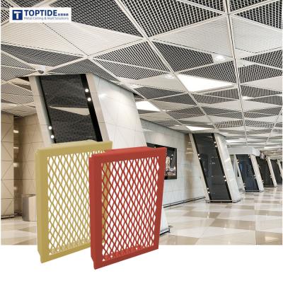 Cina Pannello di soffitto in maglia di metallo certificato ISO9001 per soluzione di soffitto personalizzabile in vendita