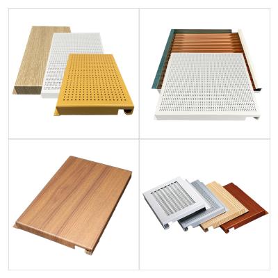 Cina Decorazione Sistema di soffitti in metallo Anchetti sul soffitto con aspetto in legno in vendita