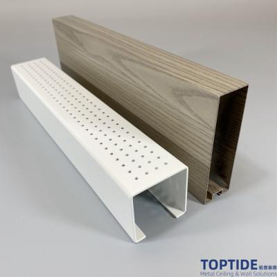 Cina RAL9016 che appendono U modellano la metropolitana quadrata del soffitto falso lineare di 100mm in vendita