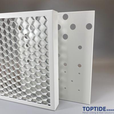 Cina Il soffitto commerciale di goccia del nastro metallico piastrella il gancio di alluminio di costruzione 2 x 4 sull'esagono Mesh Ceiling Board in vendita