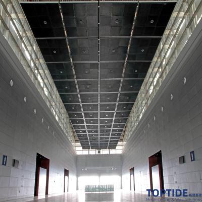 Cina Idea resistente di progettazione del soffitto delle maglie 2 x 2 del filo di acciaio di Pan Drop Ceiling Tiles Black del metallo dell'umidità in vendita