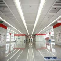 China Water Drip Shape Aluminium Profile Strip Ceiling Architecture Wall Ceiling Linear Panel for Open Space for sale