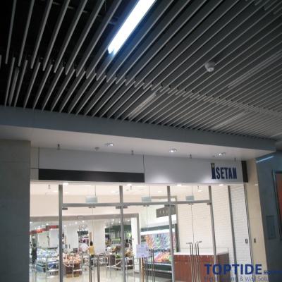 China Wassernase formen Aluminiumprofil-Streifen-Decken-Architektur-Wand-Decken-lineare Platte für offenen Raum zu verkaufen