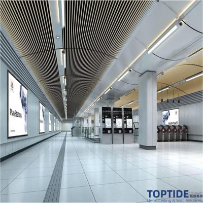 China Teto linear do defletor do metal do certificado 1.5mm do CTC para a decoração interior à venda