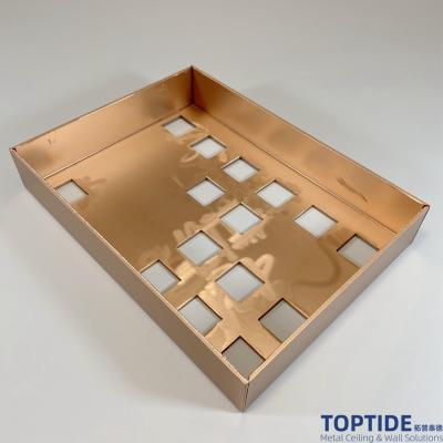 Cina Rivestimento murale di alluminio dello strato del ctc Champagne 3.5mm con i fori quadrati in vendita