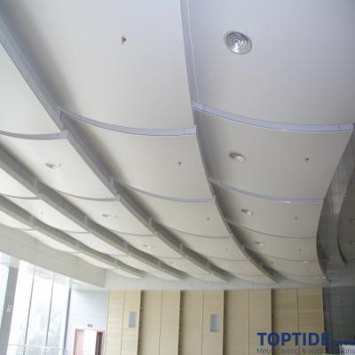 Cina Materiali di costruzione curvi di alluminio del soffitto della parete del metallo di Decorational del pannello per soffitti di multi strato di Wave in vendita