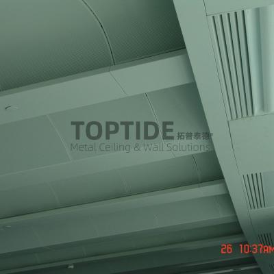 Cina Clip acustica di schiocco nel sistema del soffitto con le mattonelle impermeabili diritte rotonde del soffitto di goccia in vendita
