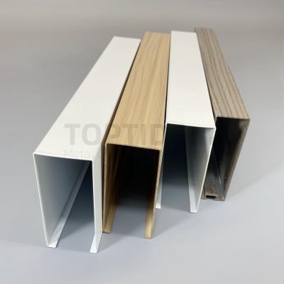 China De decoratieve Systemen van Aluminium Zilveren Grey Linear Suspended Ceiling Grid Te koop
