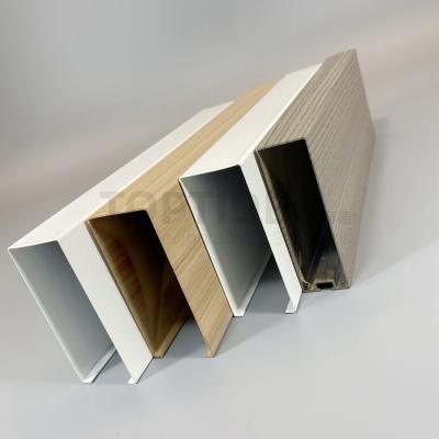 China De decoratieve Systemen van Aluminium Zilveren Grey Linear Suspended Ceiling Grid Te koop