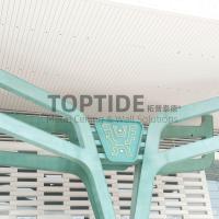 China White C Shape Linear Strip Ceiling Plank Suspended Concealed Grid False Ceiling for sale