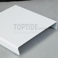 China White C Shape Linear Strip Ceiling Plank Suspended Concealed Grid False Ceiling for sale
