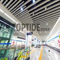 China Custom Made Metal Suspended Linear Aluminium Drop Down Ceiling Grid for sale