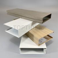 China Parallel Linear Pattern Custom Aluminum Suspended Metal Extrusion Box  Drop Down Ceiling Tiles for sale