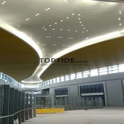 中国 金属の天井のアルミニウム ストリップのパネルの低下の天井は偽の線形金属の天井システムを中断した 販売のため