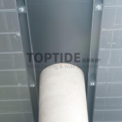 China 0.6mm bedekte het Dikke de Raadspoeder van het Aluminiumplafond Decoratieve Gedrukte Metaalbladen 300×300mm met een laag Te koop