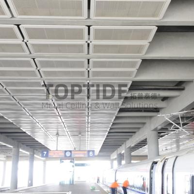 Cina Cavo interno immerso caldo Mesh For Ceiling del soffitto d'acciaio della grata di Galvanzied in vendita