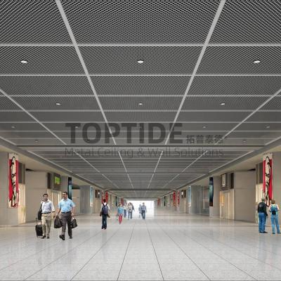 Cina Progettazione di alluminio Mesh Metal Drop Ceiling Tiles del cavo per la decorazione interna dell'ufficio in vendita