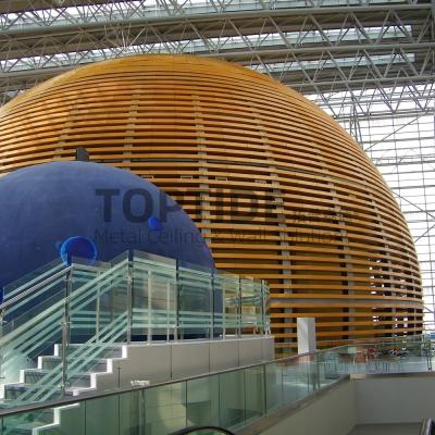 Cina Parete di alluminio decorativa di profilo della stazione ferroviaria del bordo del soffitto dell'aeroporto in vendita