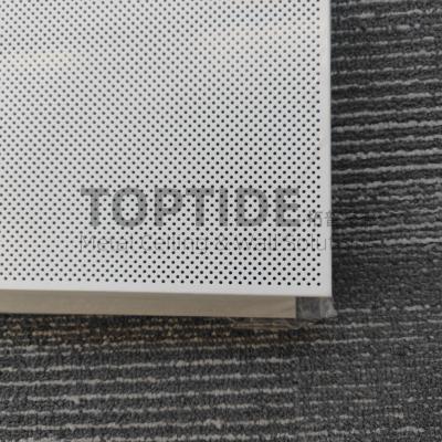 China Aangepaste het Plafondcomité van het Ponsenaluminium Akoestische Opgeschorte Geperforeerde Raad Te koop