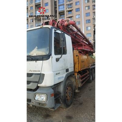 China 2011 Year Used Concrete Pump Truck 46m Capacity Mercedes Chassis for SANY 31490 kg for sale