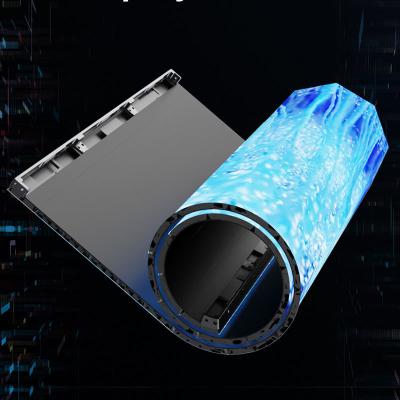 China Flexible Floor Screen Foldable  P1.5 P2.6 P3.91 GOB Roll Up Folding LED Display for sale