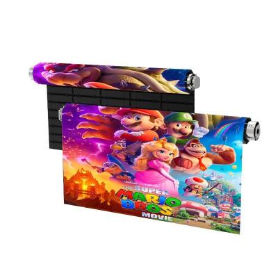 China Ultra-Thin P2.6 Roll-Up LED Screen 17mm Thick 3000kg Load Capacity Stage Curtain Display for sale