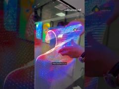 full color 2.5mm ultra thin transparent led screen for presentation