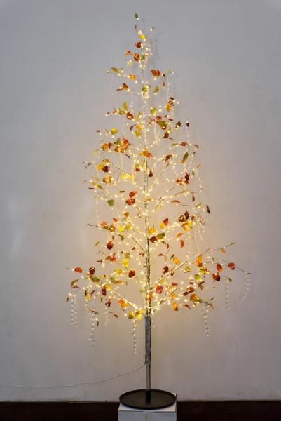 Quality Luxury LED Christmas Tree with Warm White LED Lights, Collapsible Storage, and Sturdy Metal Stand for Festive Decor for sale