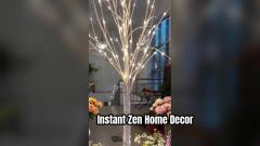 Zen Floral Tree Lamp Elegant Home Decor Lighting