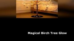 Glowing Birch Tree Lamp: Ambient New Year Glow